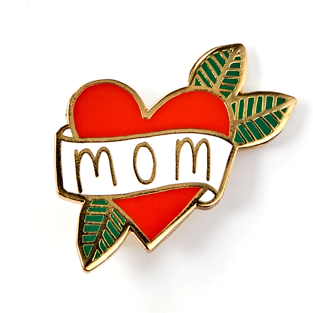 Enamel Pin - Mom Heart – Madame Fancy Pants